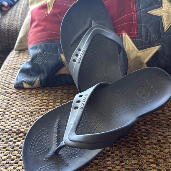 CROCS | Shoes | Crocs Gray Sandals Ergonomic Comfort | Poshmark